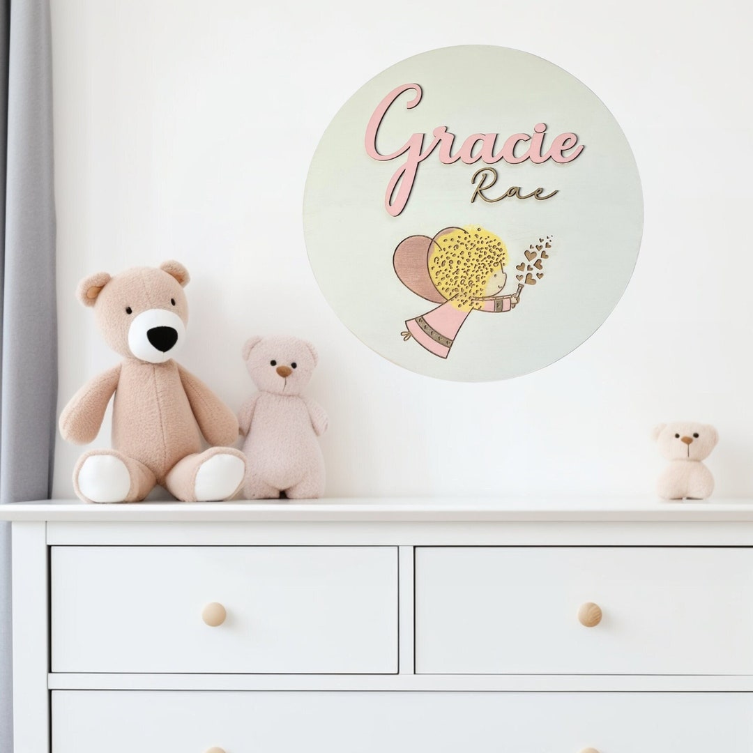 Personalized Nursery Sign, Personalized Sign for Kids Bedroom, Kids ...