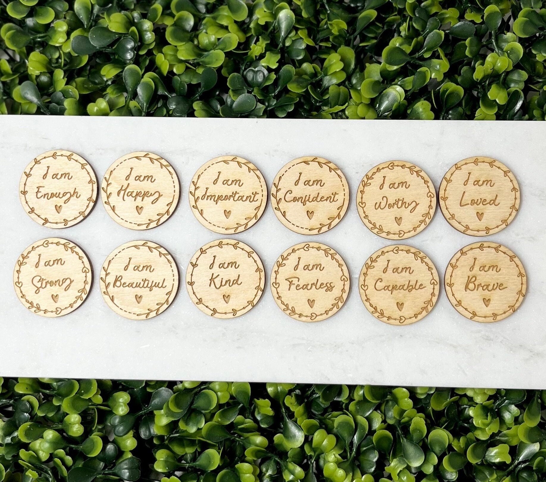 Positive Affirmation Tokens Affirmation Tokens Love Tokens - Etsy