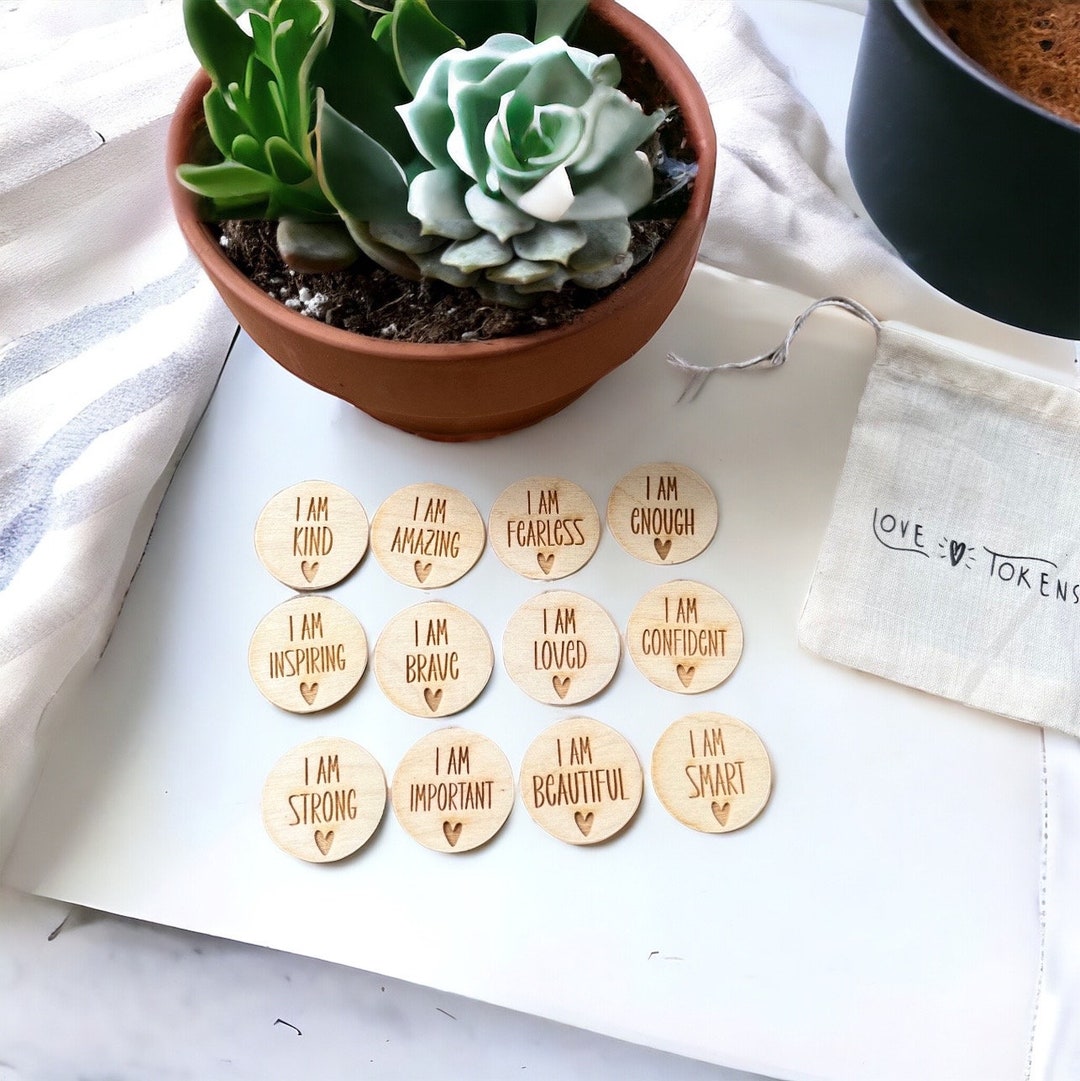 Self Love Affirmation Tokens, Affirmation Tokens, Love Tokens, Pocket ...