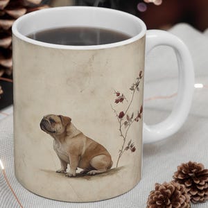 Bulldog Puppy Mug - Tea Lover Gift, Kitchen Decor, Gift for Her, Coffee ...