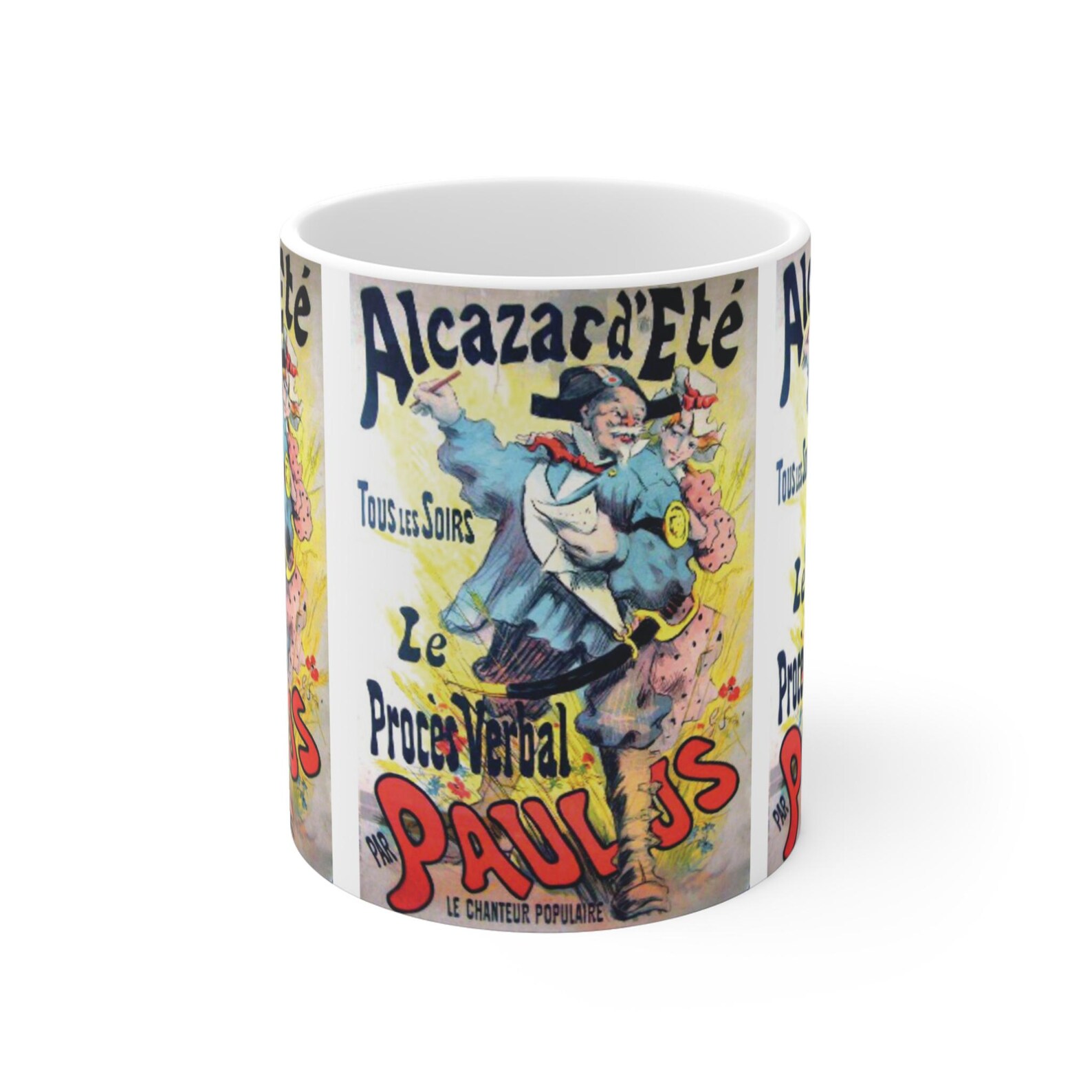 Vintage French Concert Poster Mug: Tea Coffee Lover Gift - Etsy