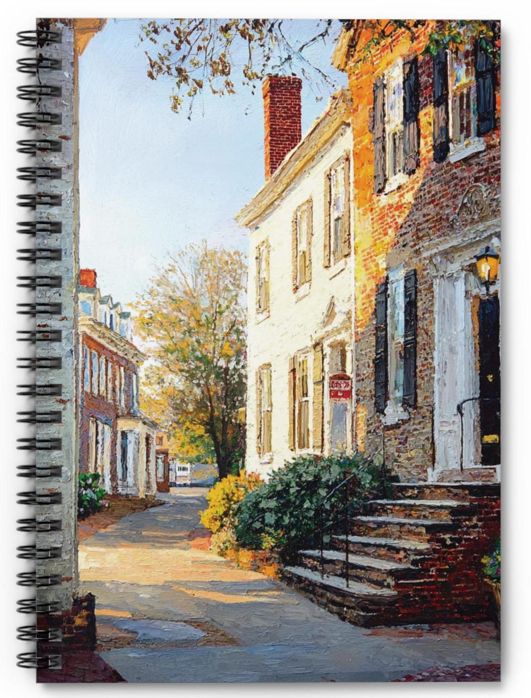 Delaware Colonial Street Scene Stationery Ruled Line Notebook Lined ...