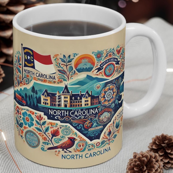 North Carolina Mug - Etsy