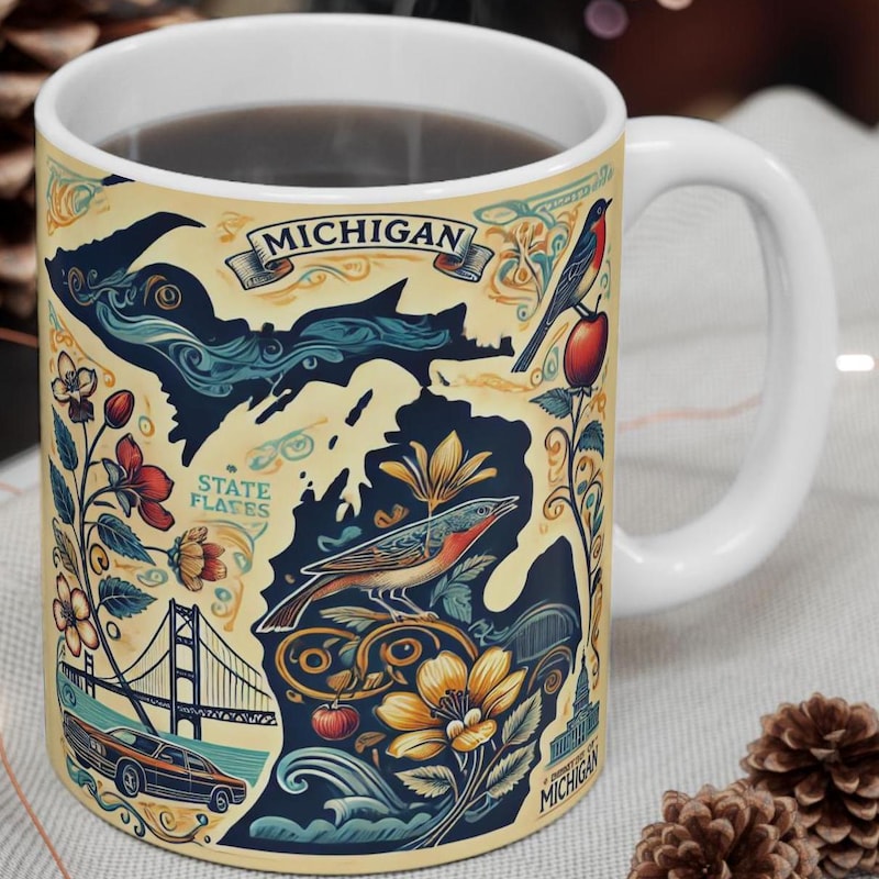 Michigan Mug - Etsy