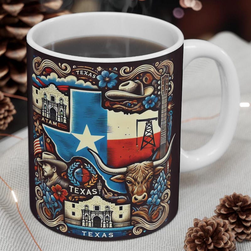 Texas Mug - Etsy