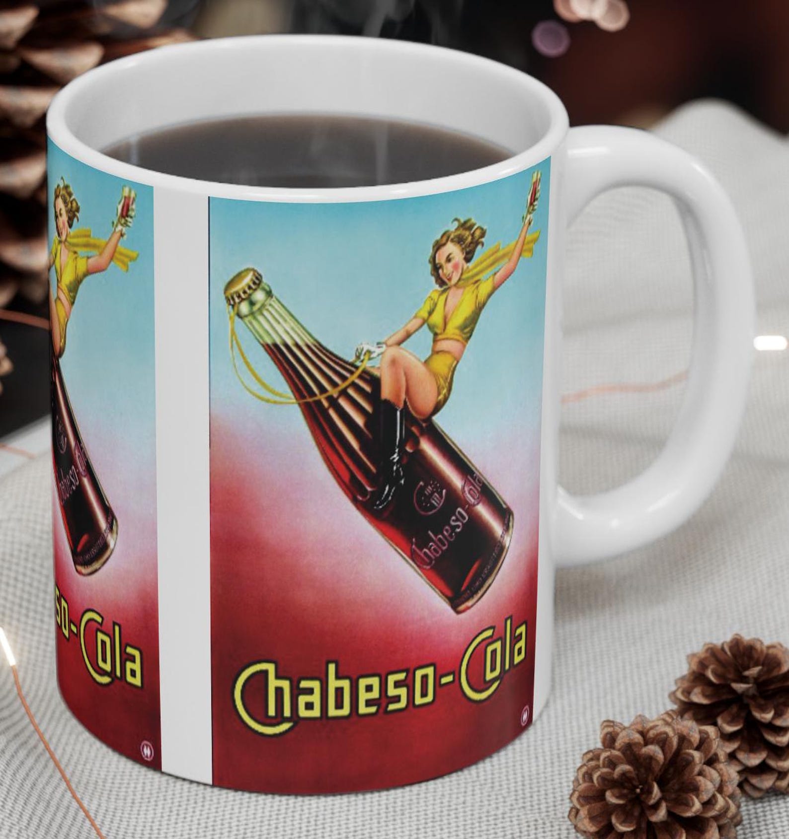 Vintage Swiss Cola Poster Coffee Mug, Tea Lover Kitchen Decor Gift for ...