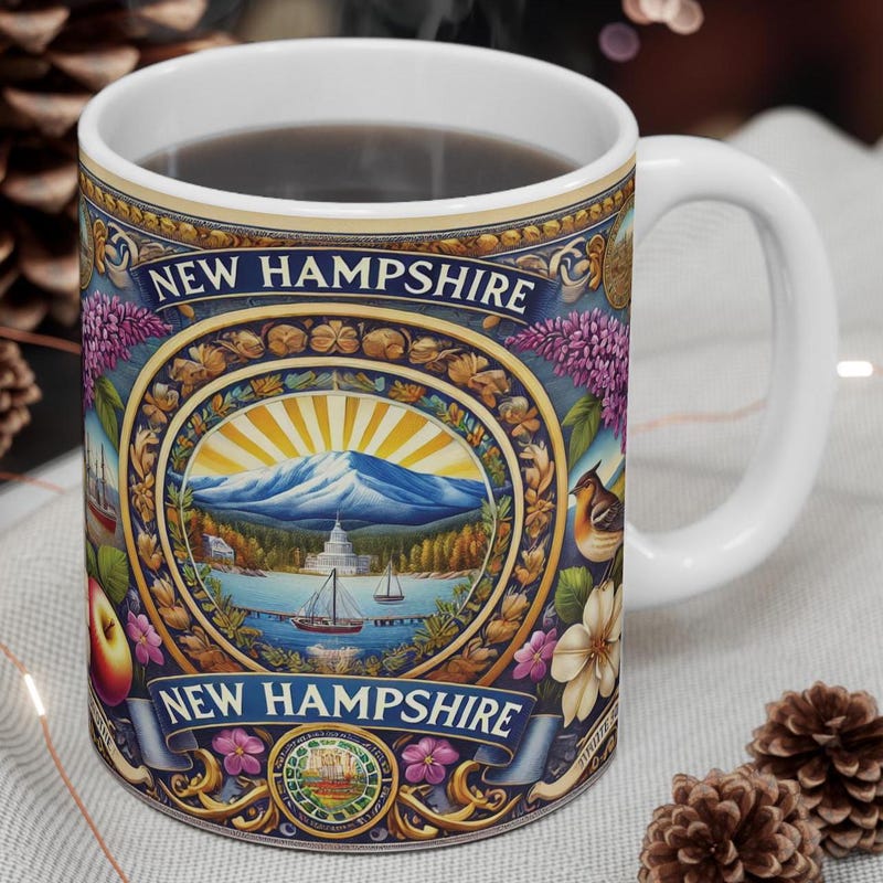 New Hampshire Mug - Etsy