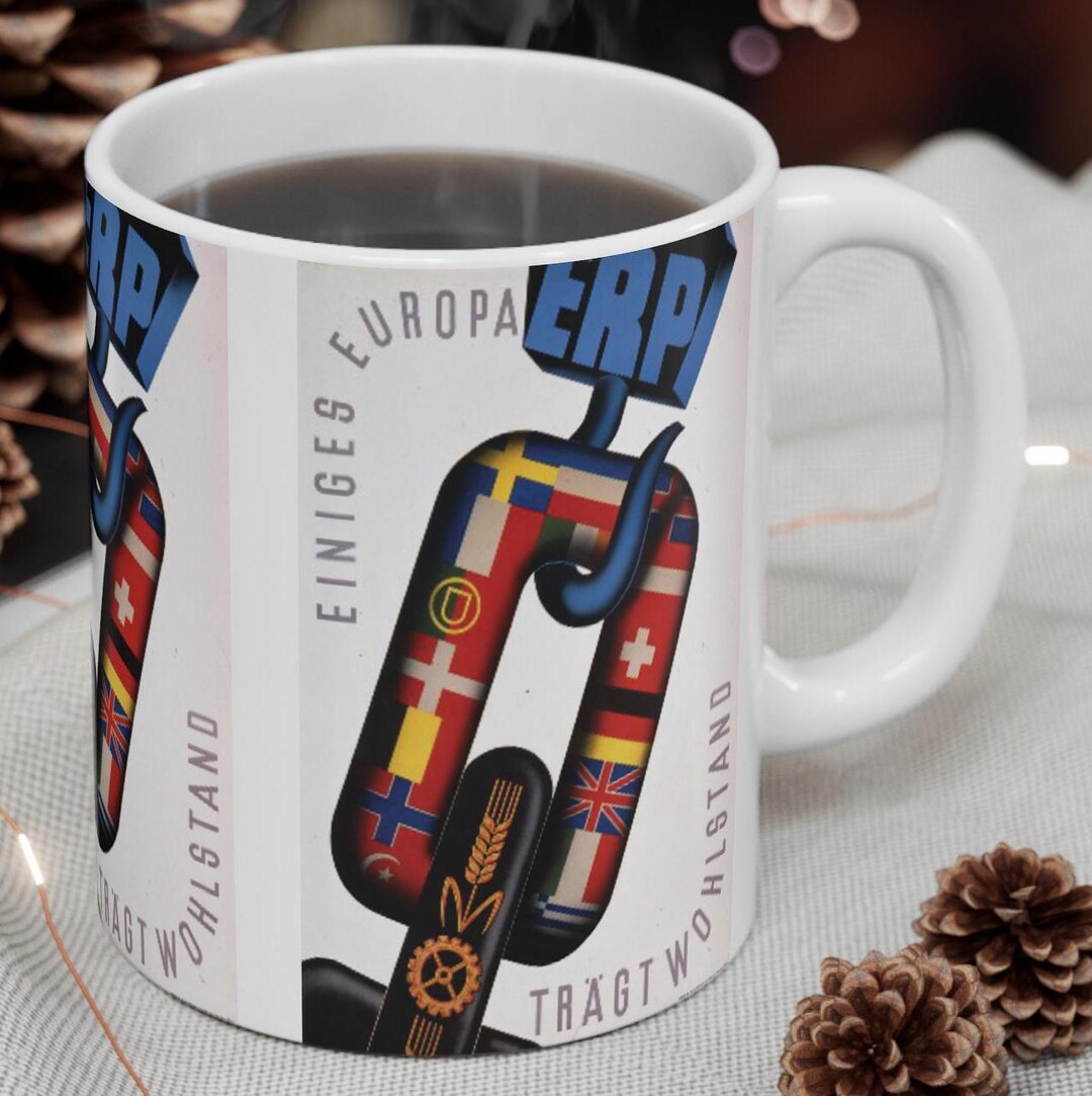 Vintage Austria Marshall Plan Poster Mug: Tea Coffee Cup Gift - Etsy
