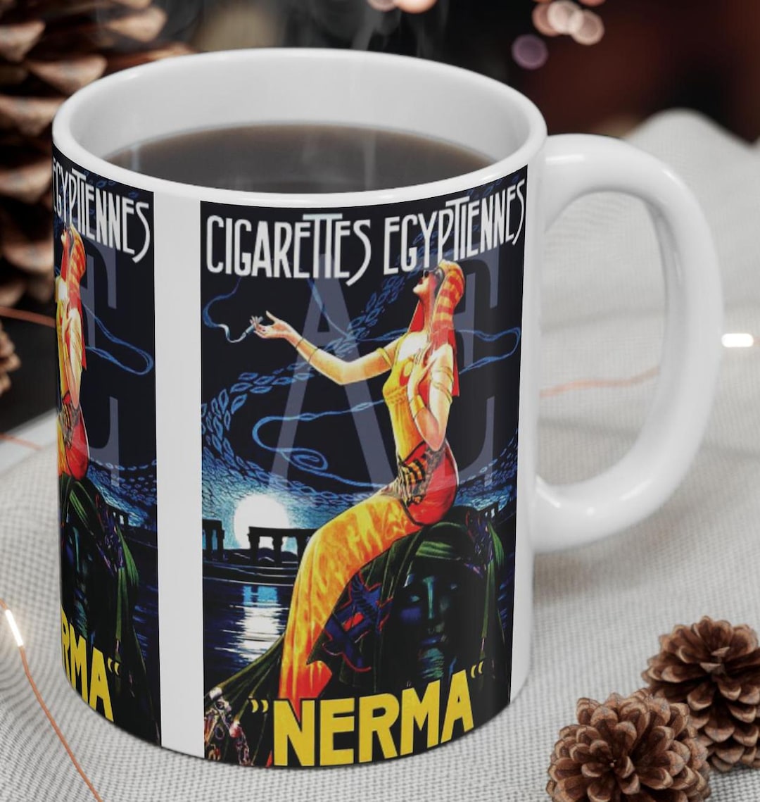 Vintage French Cigarette Poster Coffee Mug, Tea Lover Kitchen Decor ...