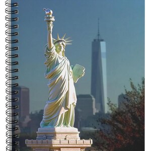New York City Statue of Liberty Spiral Notebook Journal - Spiral ...