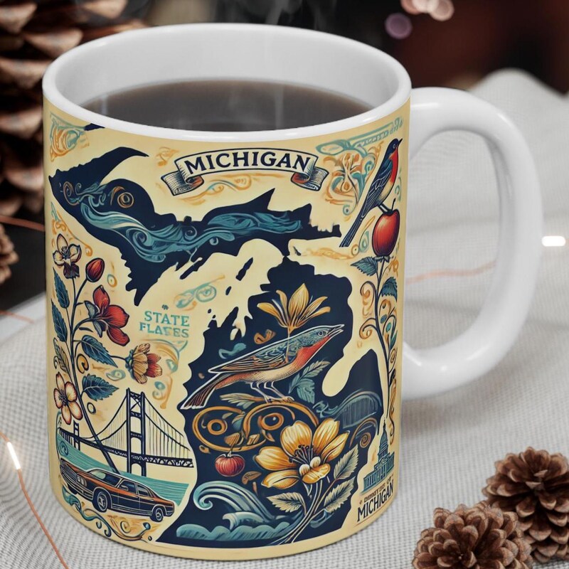 Michigan Mug - Etsy