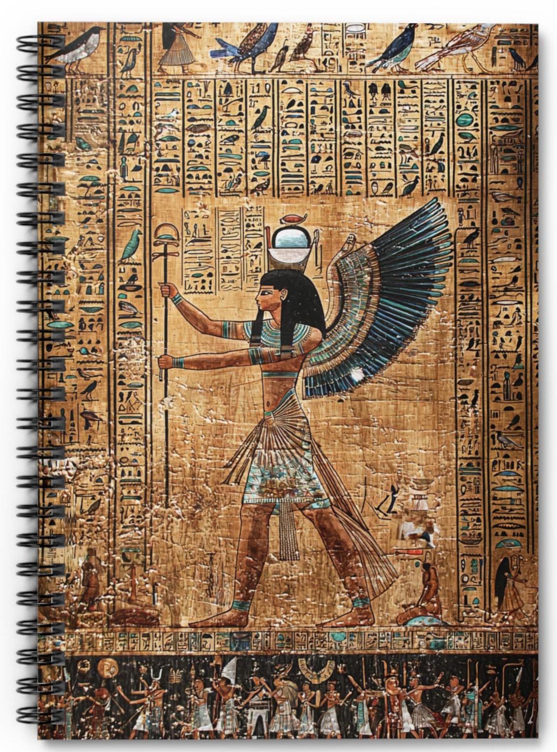 Egyptian Papyrus Notebook, Ancient Egypt Study Teacher Gift, Ruled Line ...