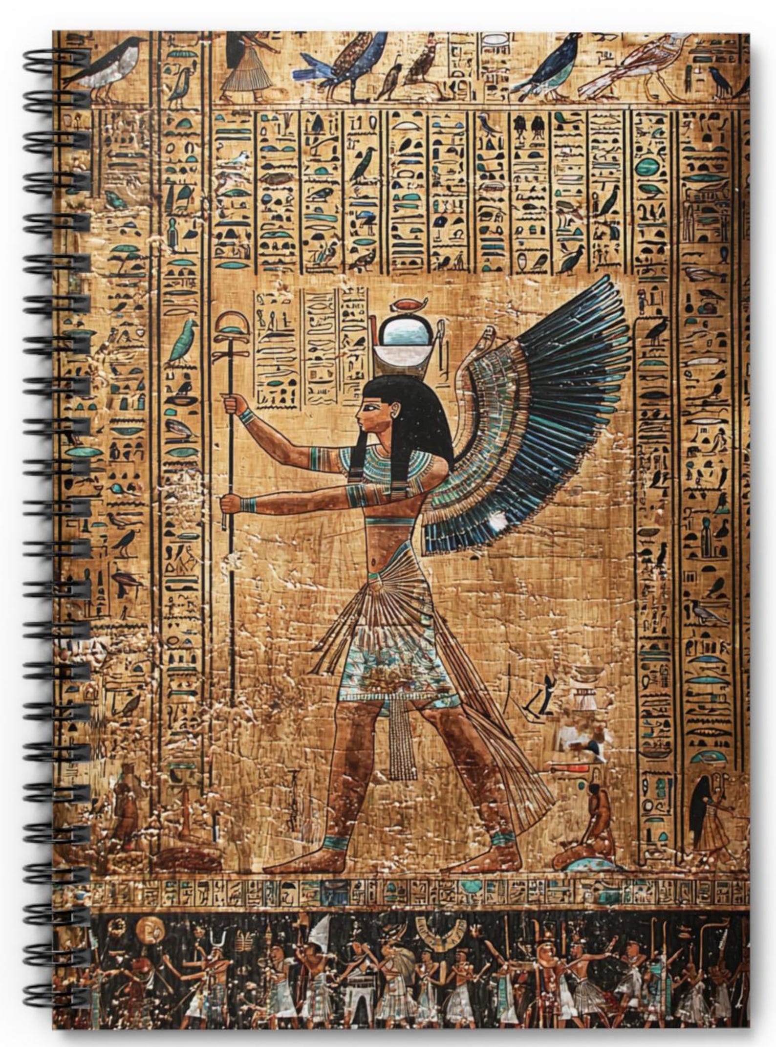 Egyptian Papyrus Notebook, Ancient Egypt Study Teacher Gift, Ruled Line ...