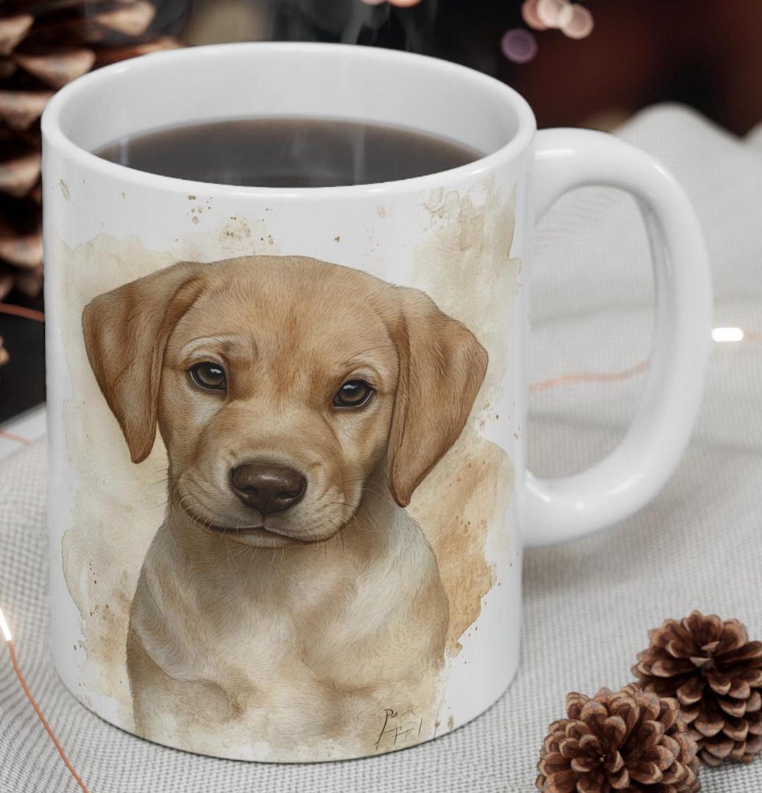 Lab Puppy Mug - Tea Lover Gift, Kitchen Decor, Gift for Her, Coffee Cup ...