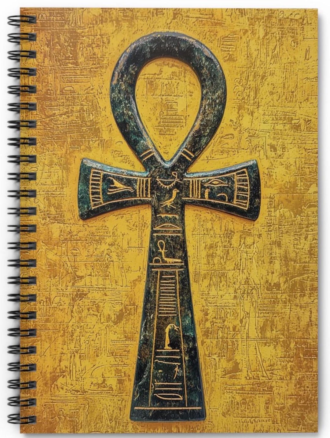 Egyptian Ankh Spiral Notebook, Ancient Egypt Study Teacher Gift Ruled ...