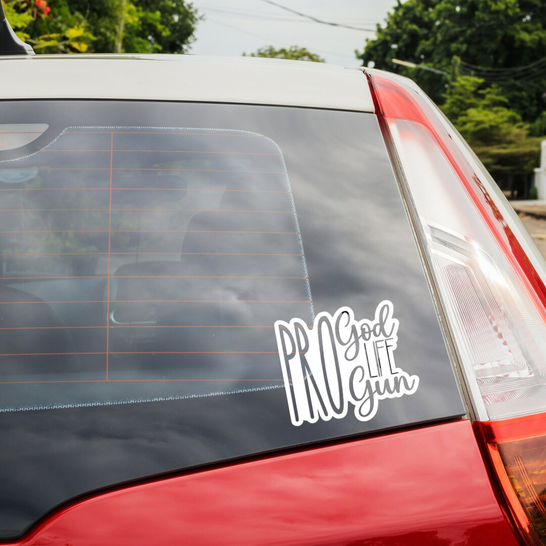 Pro God, Pro Life, Pro Gun Decal Sticker. Multiple Sizes Available - Etsy