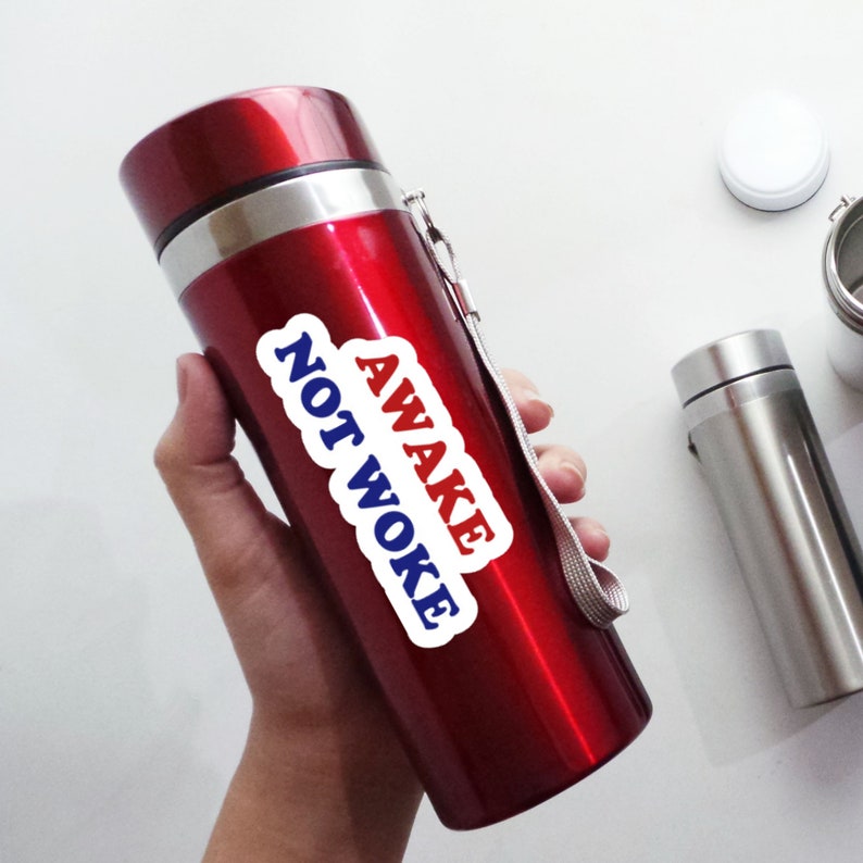 Awake Not Woke Decal Sticker. Multiple Sizes Available. - Etsy