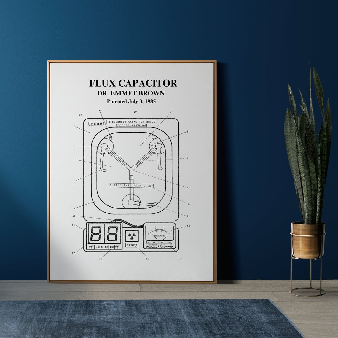 Flux Capacitor 1985. Back to the Future Movie, Printable Download ...