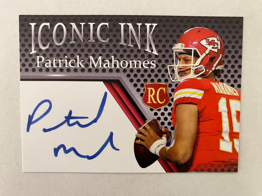 2017 Iconic Ink patrick Mahomes ROOKIE CARD Facsimile Autograph Edition ...