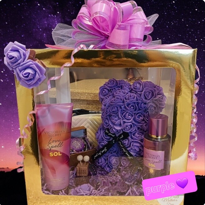 Her Purple Love Spell Gold Box Gift Collection. - Etsy