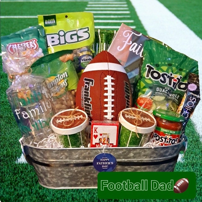 Faith,family and Football Sports Dad Gift Basket. Perfect for That ...