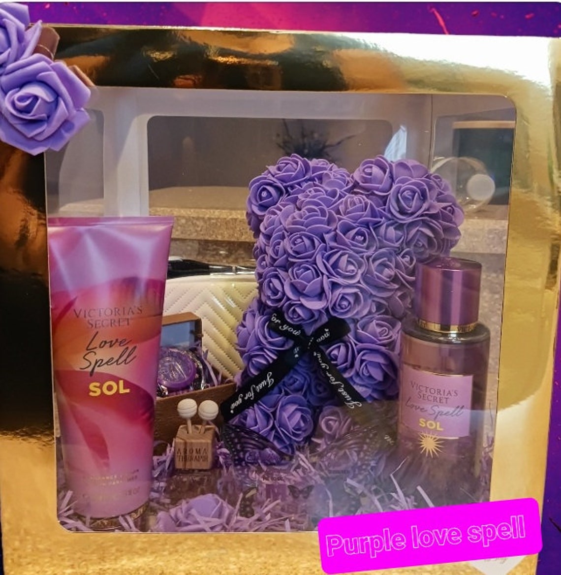 Her Purple Love Spell Gold Box Gift Collection. - Etsy