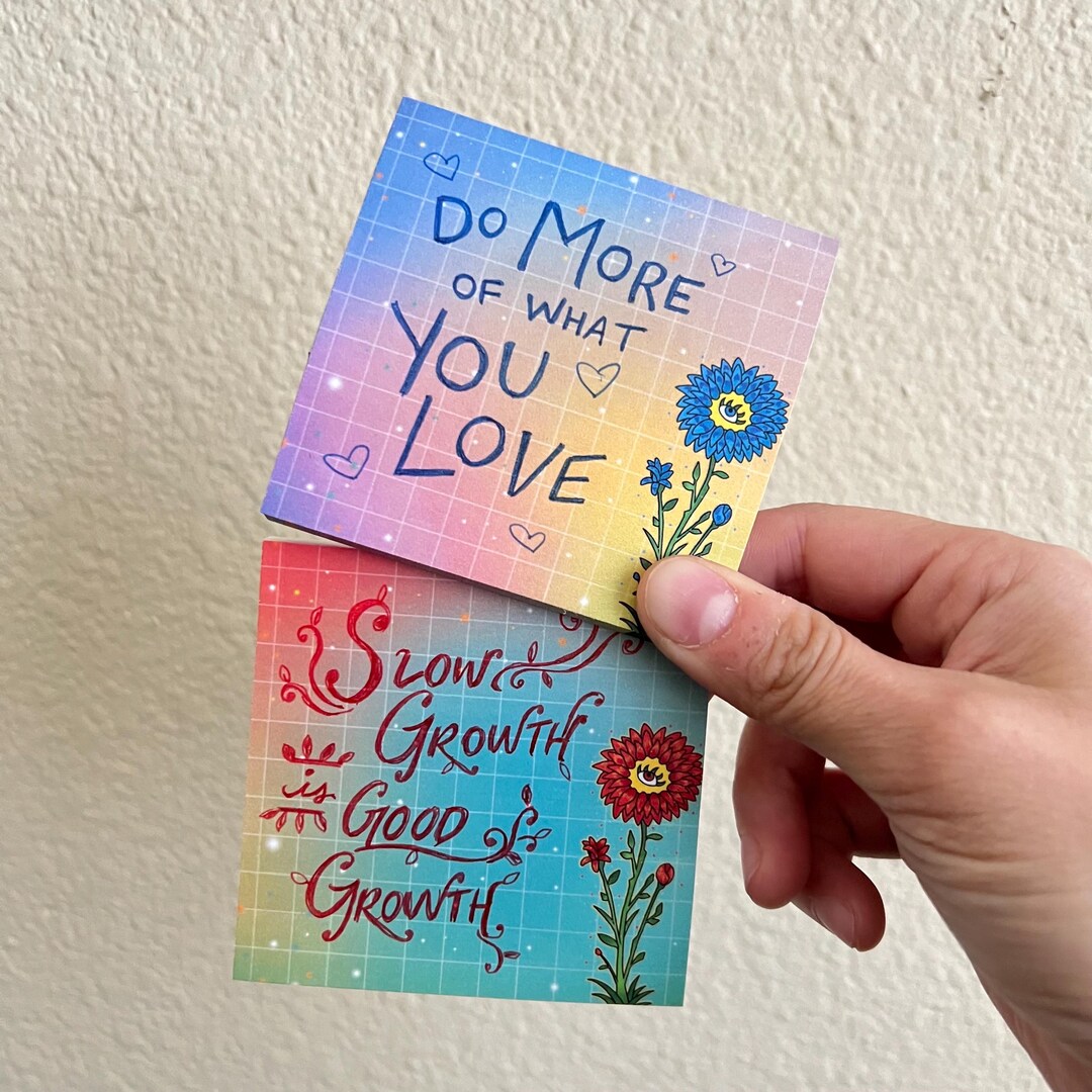 Keep Growing Sticky Note - Post It Note - Small Notepad - Etsy