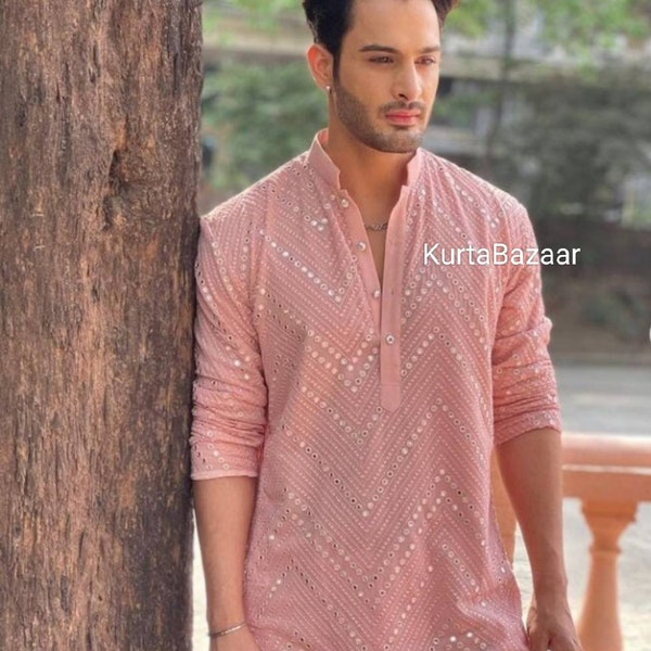 Mens Chicken Work Kurta - Etsy