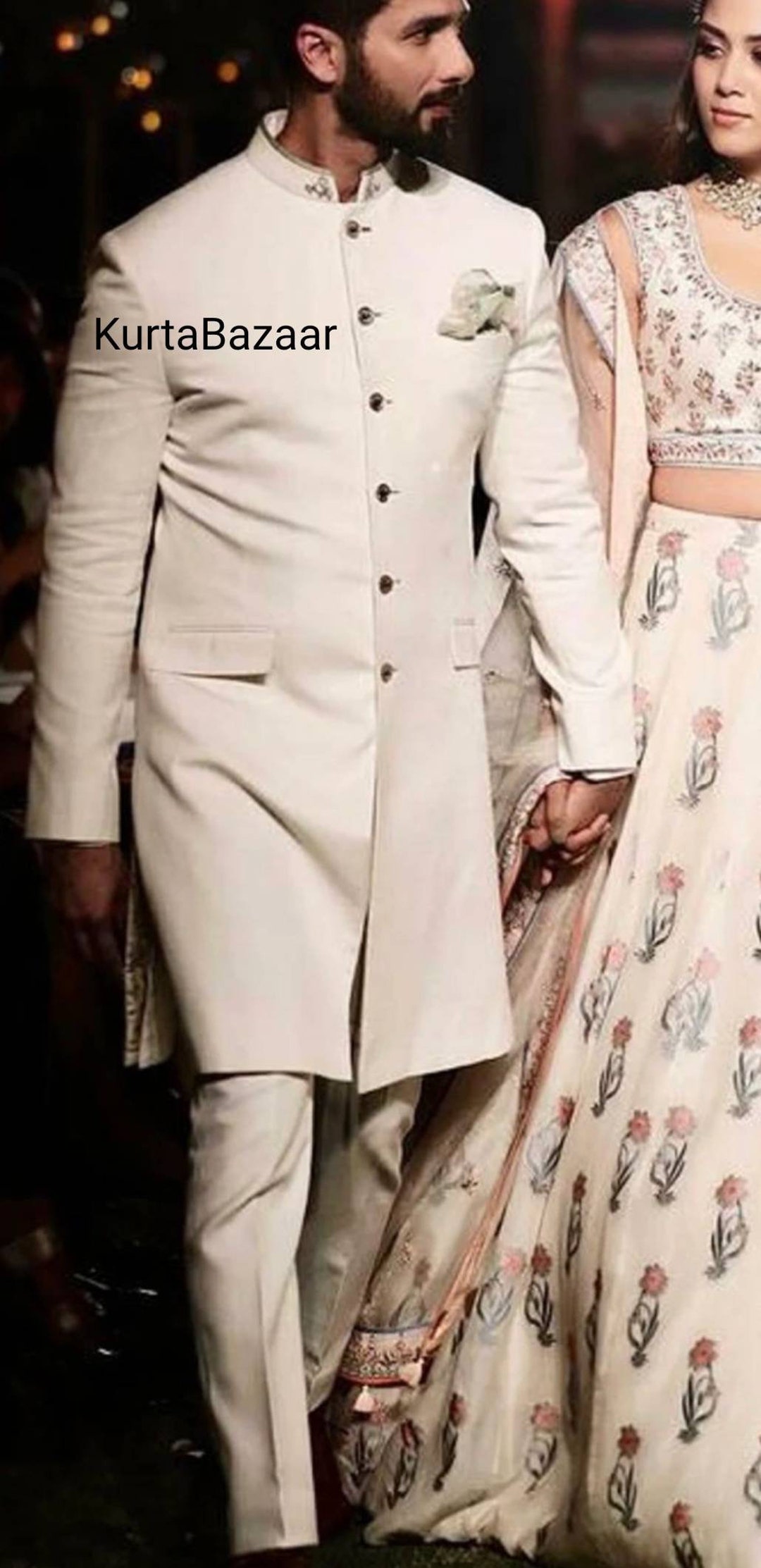 Indo Western Sherwani Clothing, Indian Wedding Grooms Outfit Wedding ...
