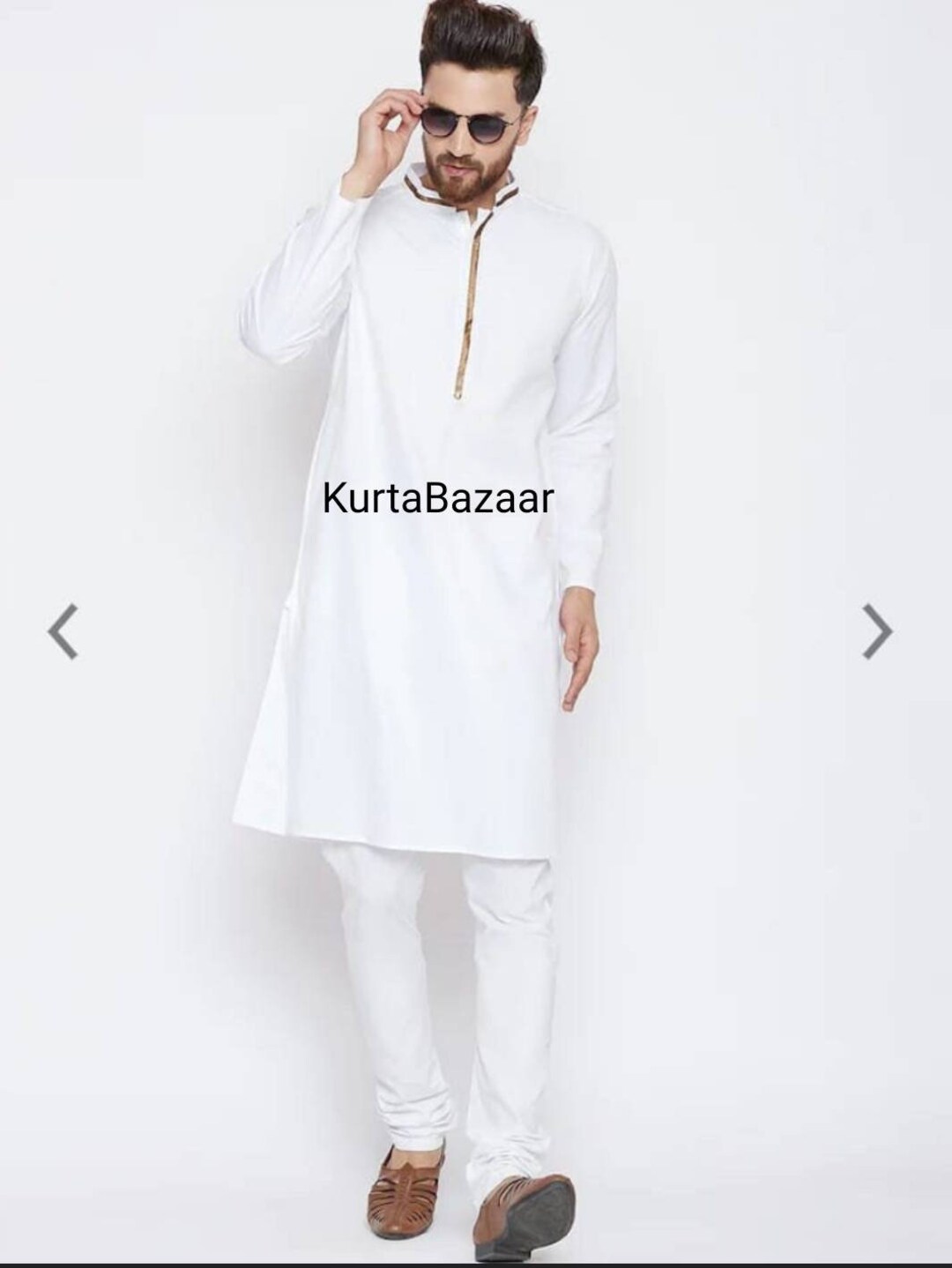 Handmade Men's White Cotton Kurta, Indian Traditional Shirt - Etsy