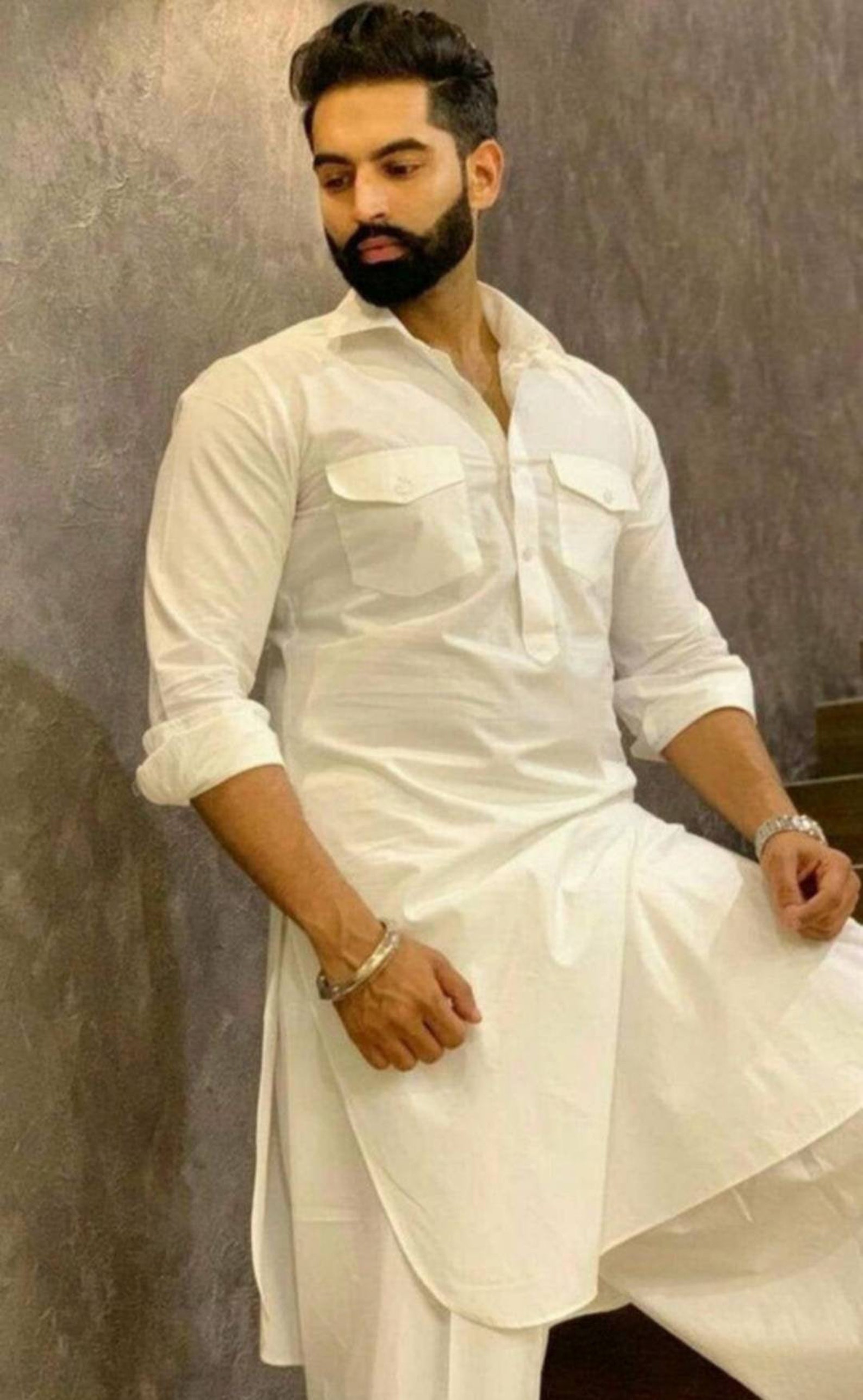 Men's Pathani Kurtahandmade Kurta Panjabi Two Pocket - Etsy