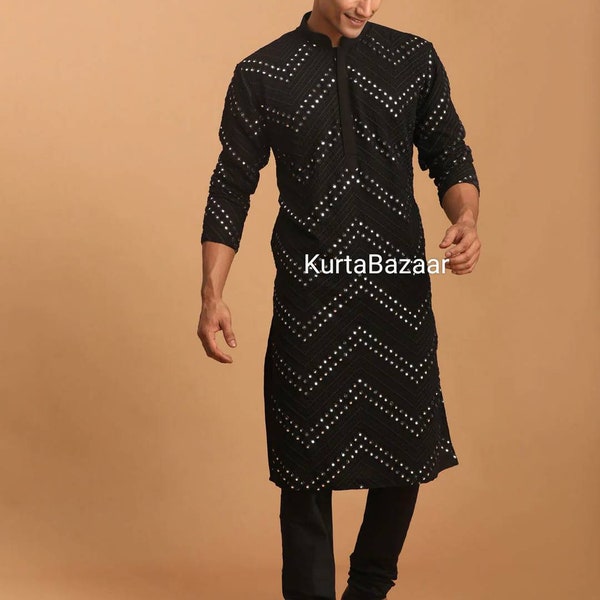 Mens Chicken Work Kurta - Etsy