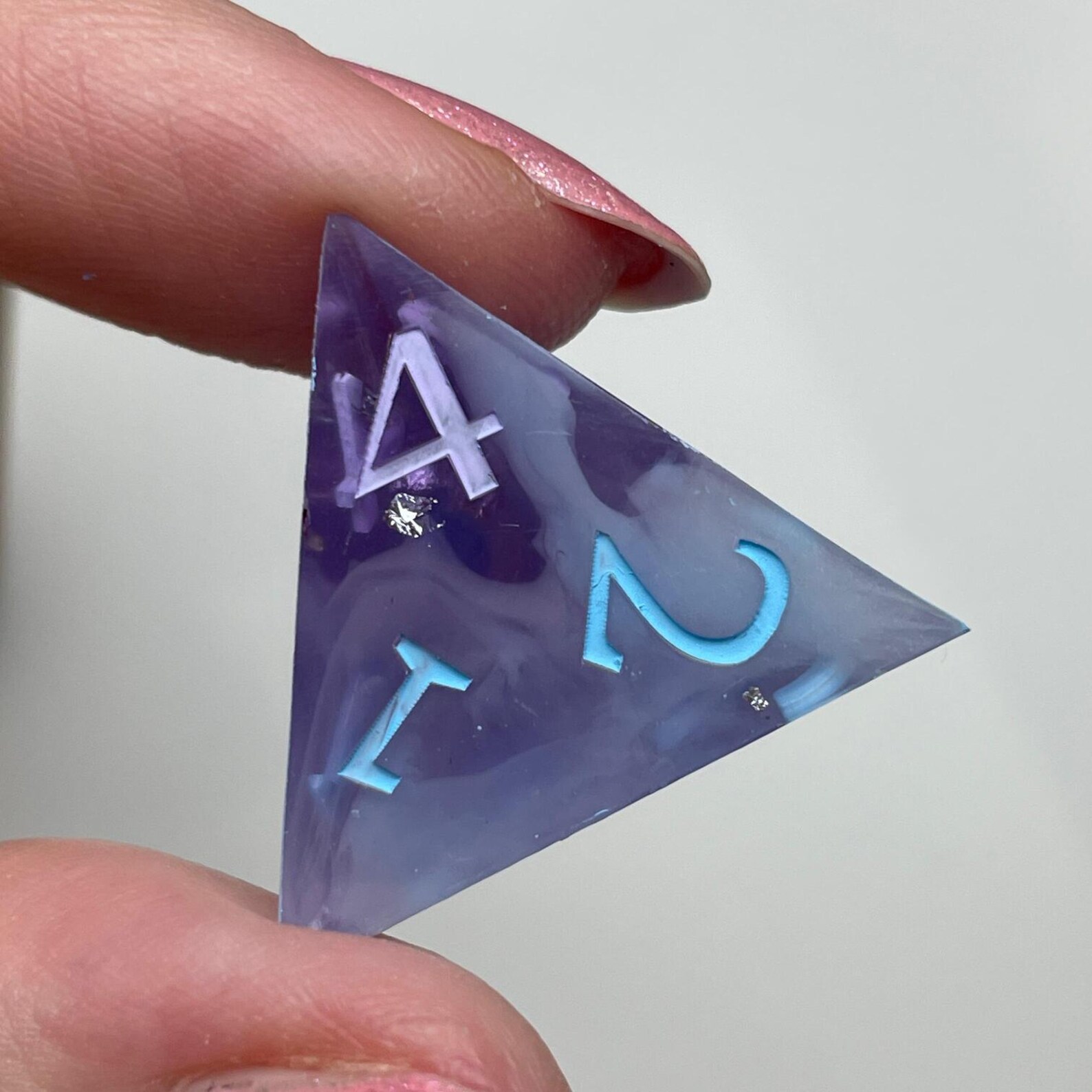 Blue Swirls Dice Set, Purple Dice Set, Dnd Dice Set Gift, Dungeons ...