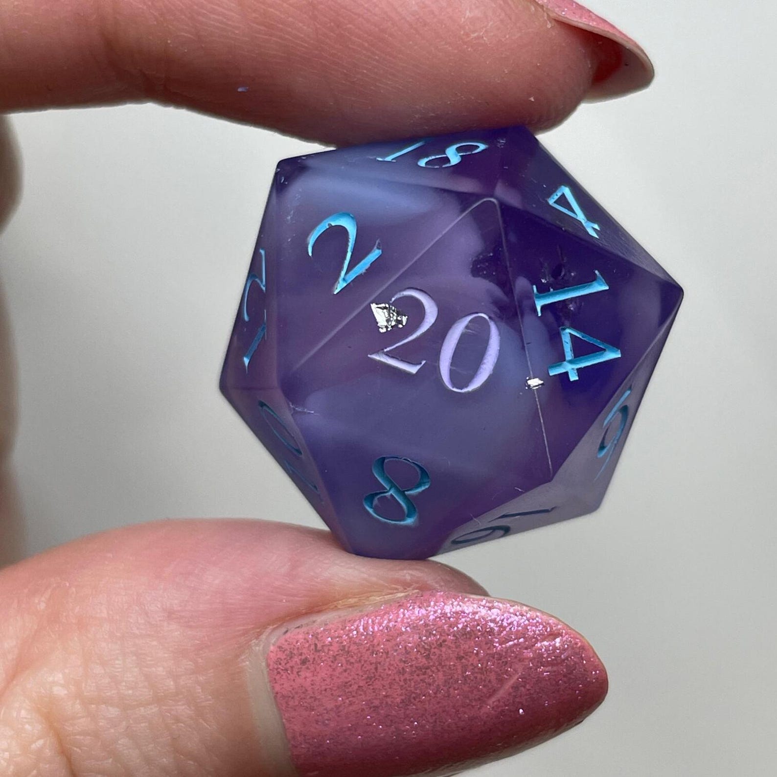 Blue Swirls Dice Set, Purple Dice Set, Dnd Dice Set Gift, Dungeons ...