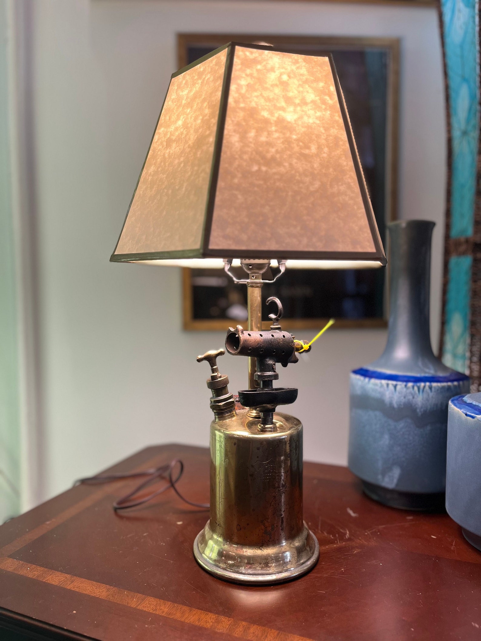 Antique Custom Lamp Vintage Torch Light - Etsy