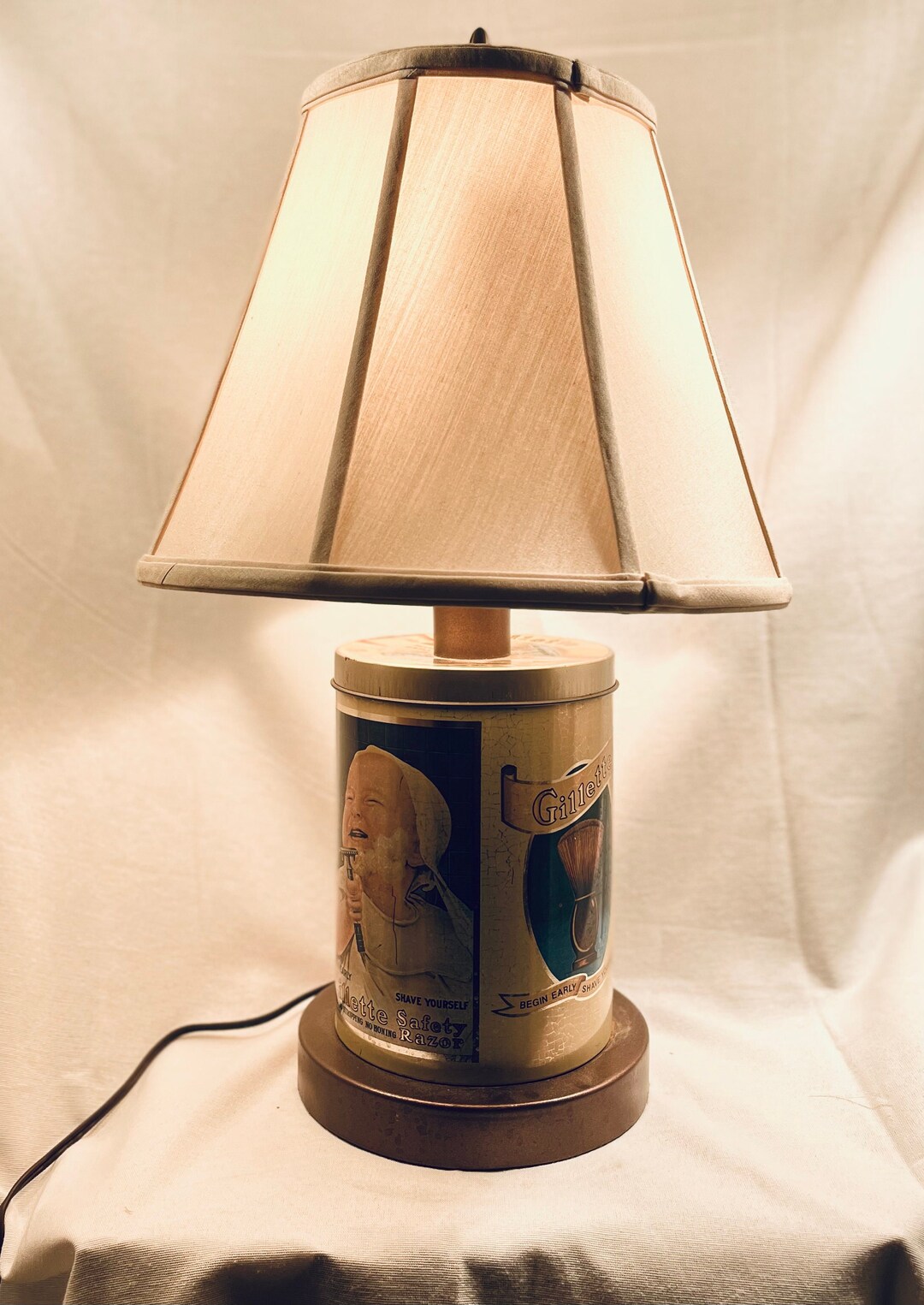 Specialty Rustic Vintage Gillete Box Lamp - Etsy