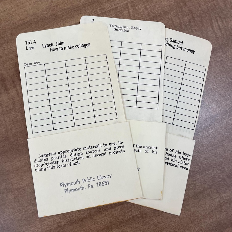 Library Checkout Cards - Etsy
