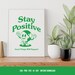 Stay Positive SVG, Retro Svg, Printable Art, Svg Cut File, Groovy SVG ...