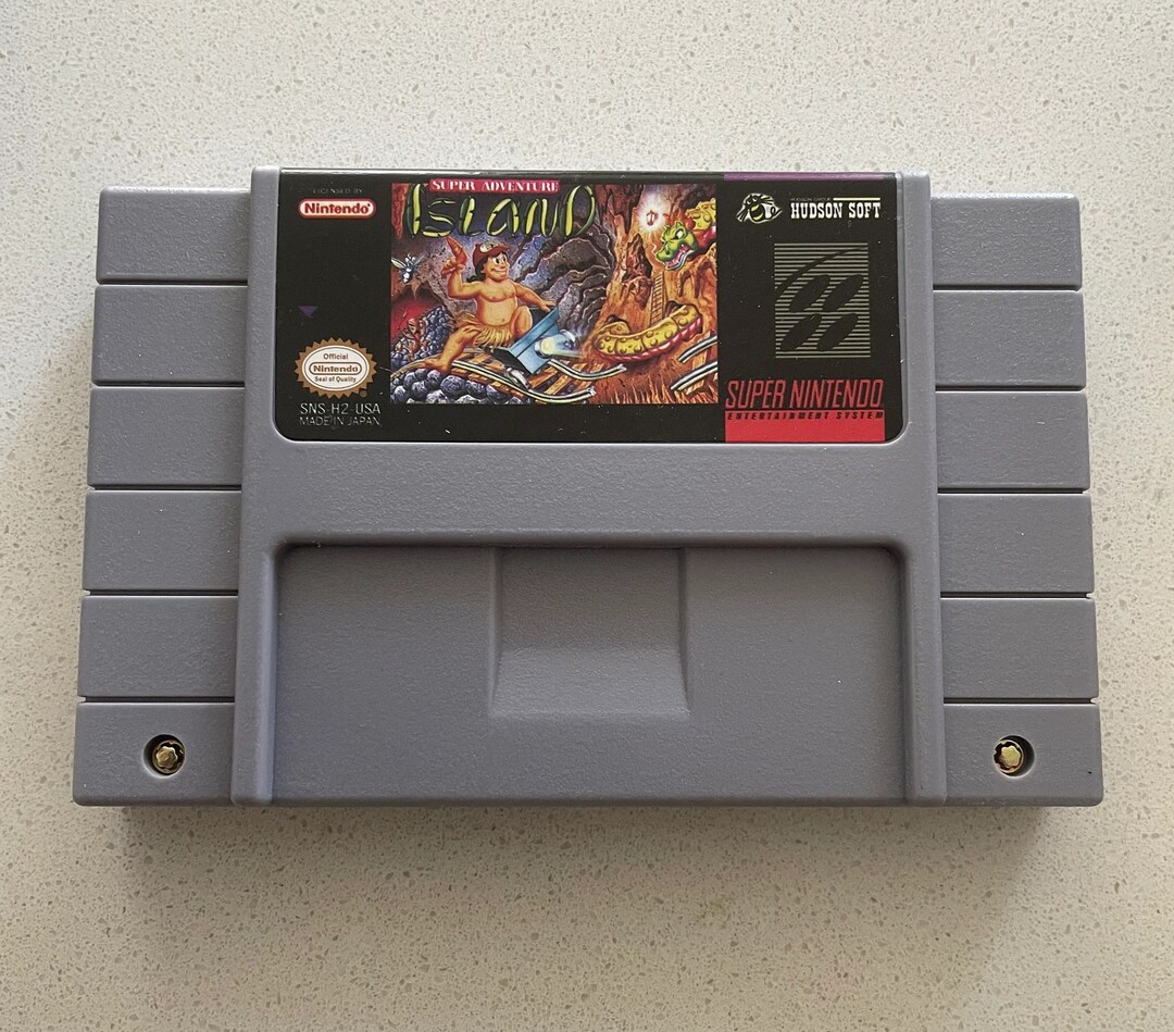 Super Adventure Island - for SNES Console - Working Cartridge - NTSC or ...
