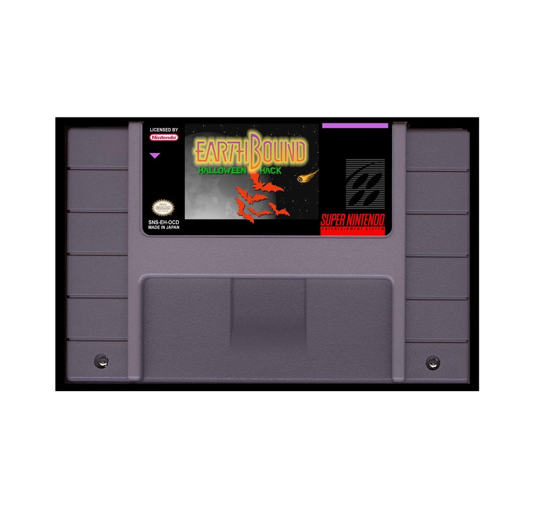 Earthbound Halloween Hack - for SNES Console - Working Cartridge - NTSC ...