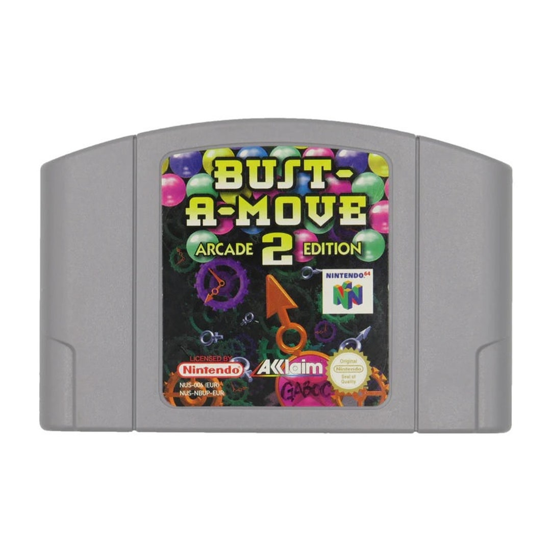 Bust-a-move 2: Arcade Edition - for N64 Consoles - Working Cartridge / Game Pak - NTSC or PAL ...