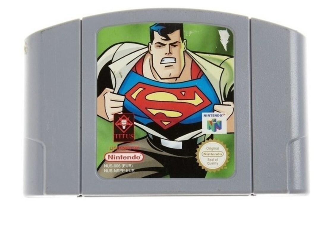 Superman for N64 Consoles Working Cartridge / Game Pak NTSC or PAL ...