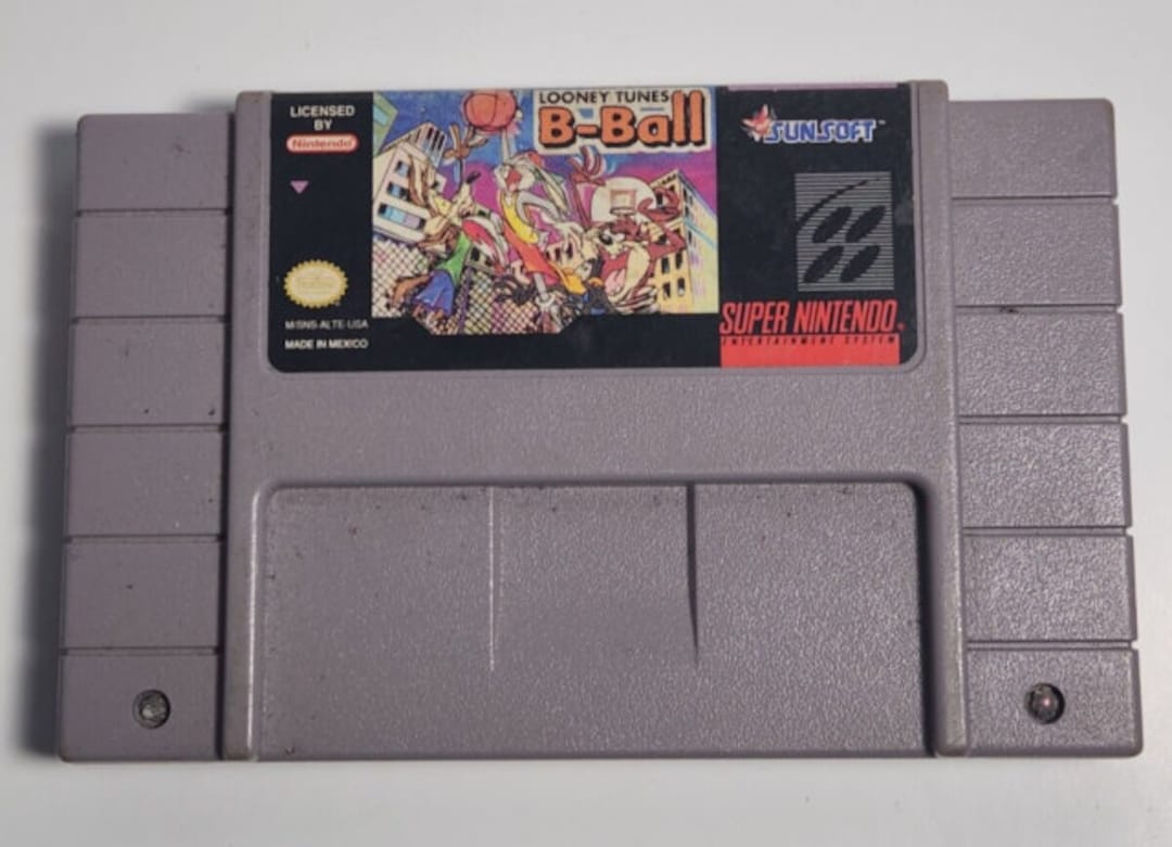 Looney Tunes B-ball - for SNES Console - Working Cartridge - NTSC or ...