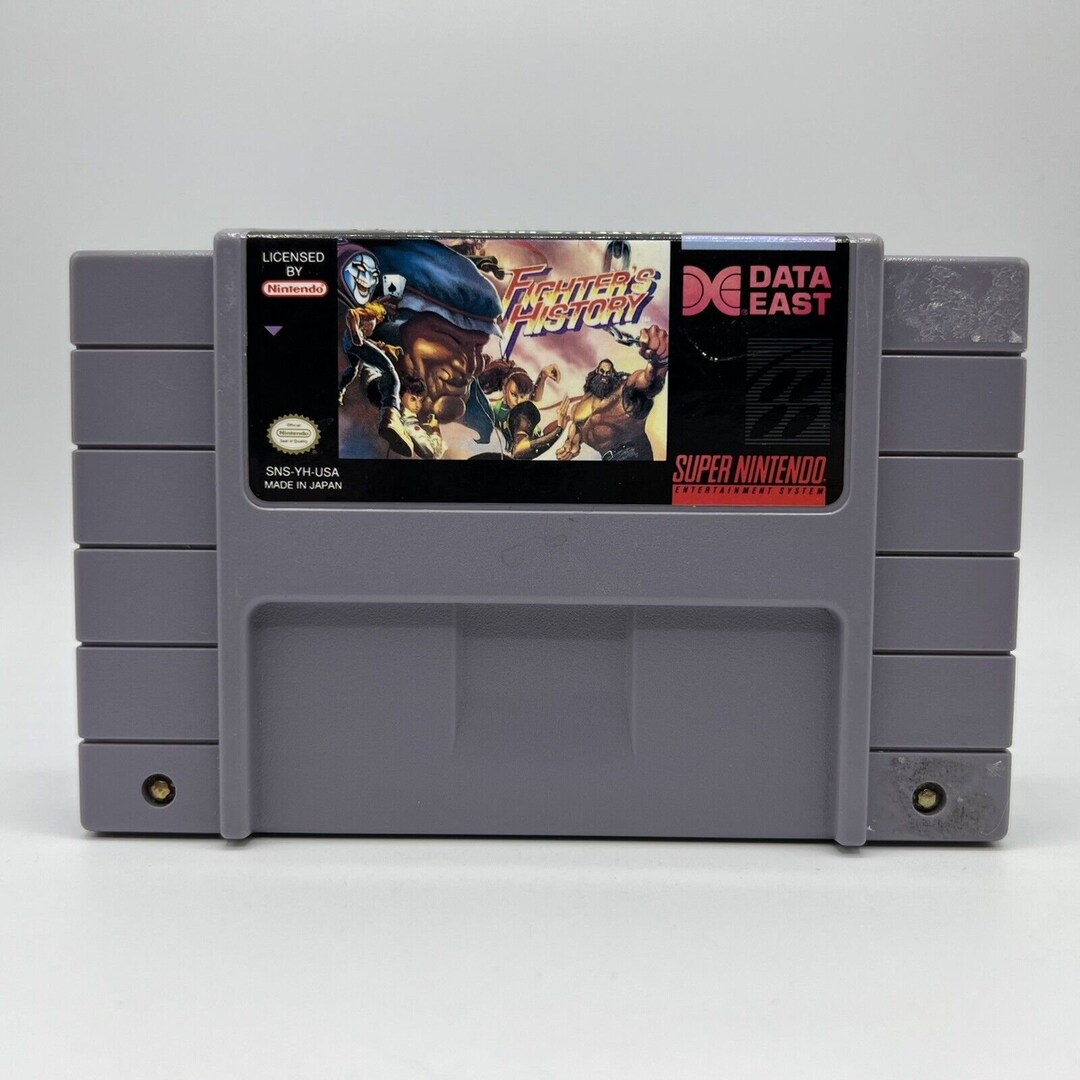 Fighters History for SNES Console Working Cartridge NTSC or PAL Region ...