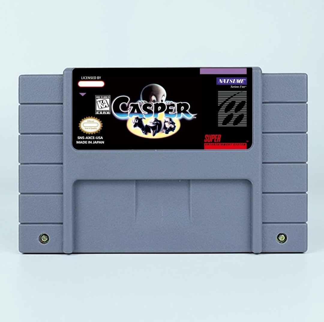 Casper - for SNES Console - Working Cartridge - NTSC or PAL Region ...