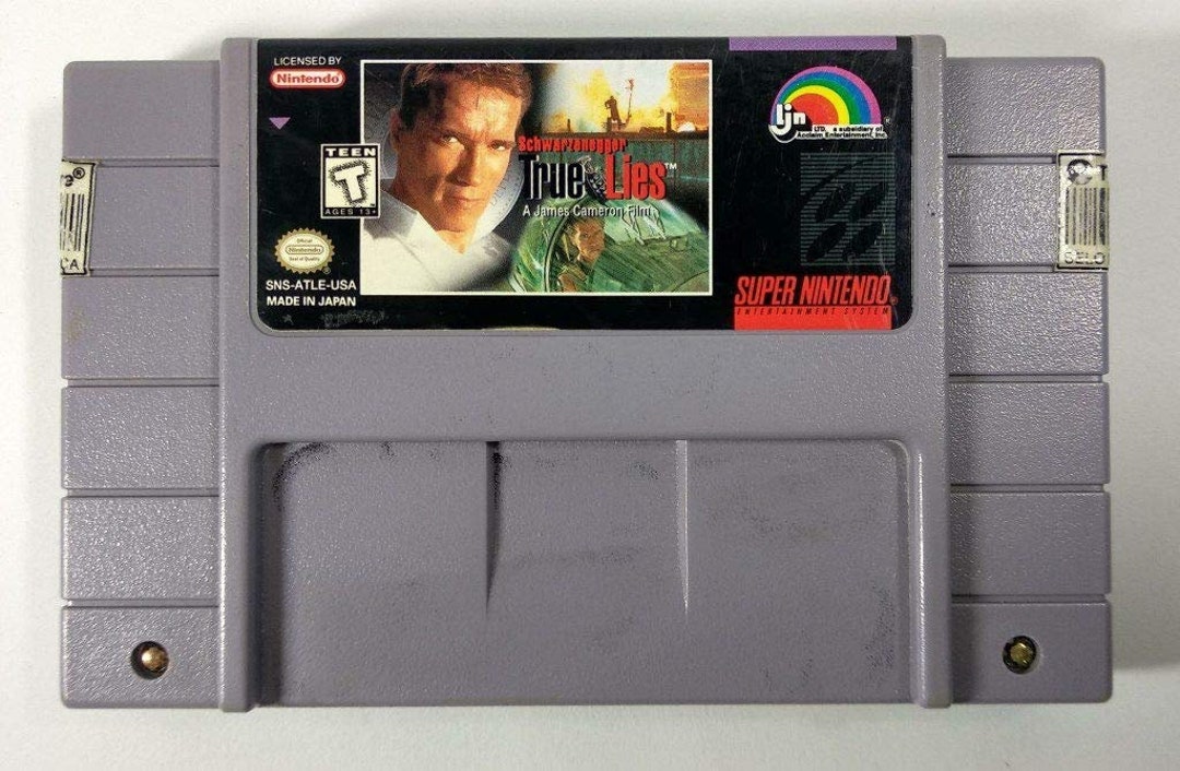 True Lies - for SNES Console - Working Cartridge - NTSC or PAL Region ...