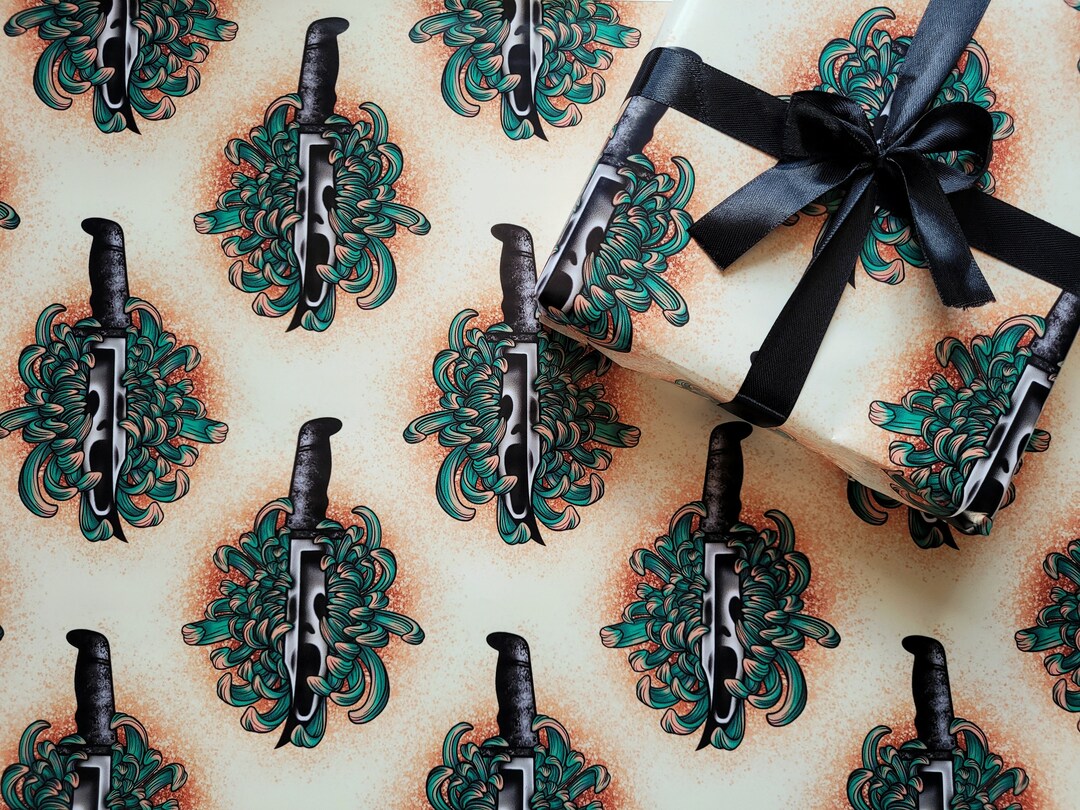 Killer Chrysanthemum Grimwrap Movie Wrapping Paper, Horror Wrapping ...