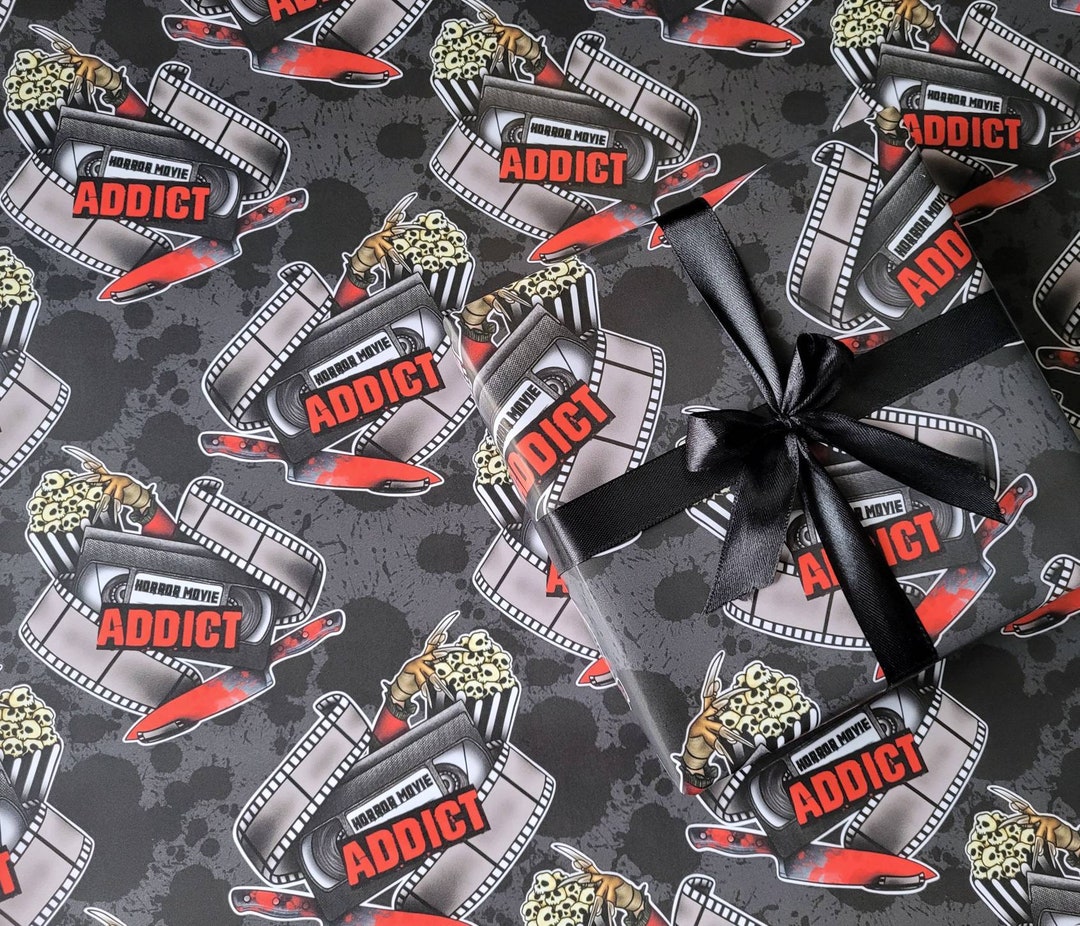 Horror Movie Addict Grimwrap Horror Wrapping Paper Horror - Etsy
