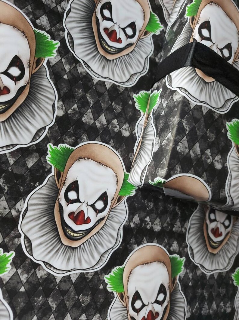 Killer Klown Grimwrap Horror Wrapping Paper Clown Wrapping - Etsy