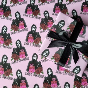 Scream, It's Your Birthday Grimwrap Horror Movie Wrapping Paper, Scream ...